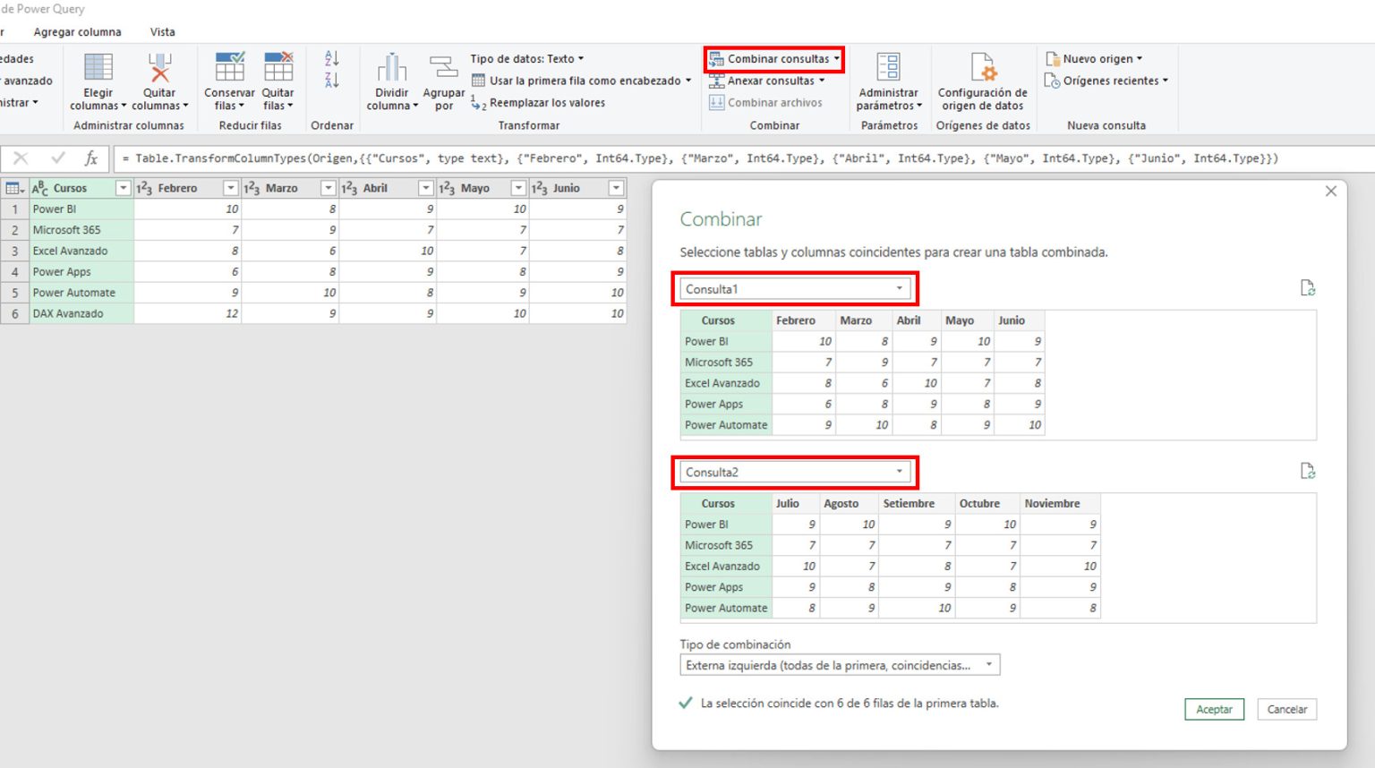 Cómo Combinar y Anexar Consultas en Power Query | Aglaia