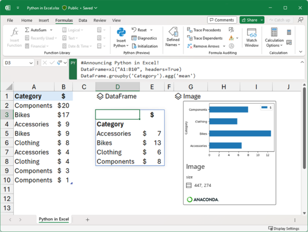 Python en Excel | Aglaia